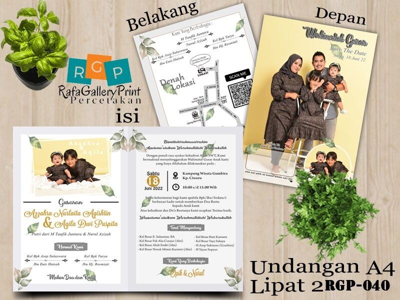 Undangan Pernikahan (50pcs) / Khitanan Murah, Undangan Custom, Undangan ...