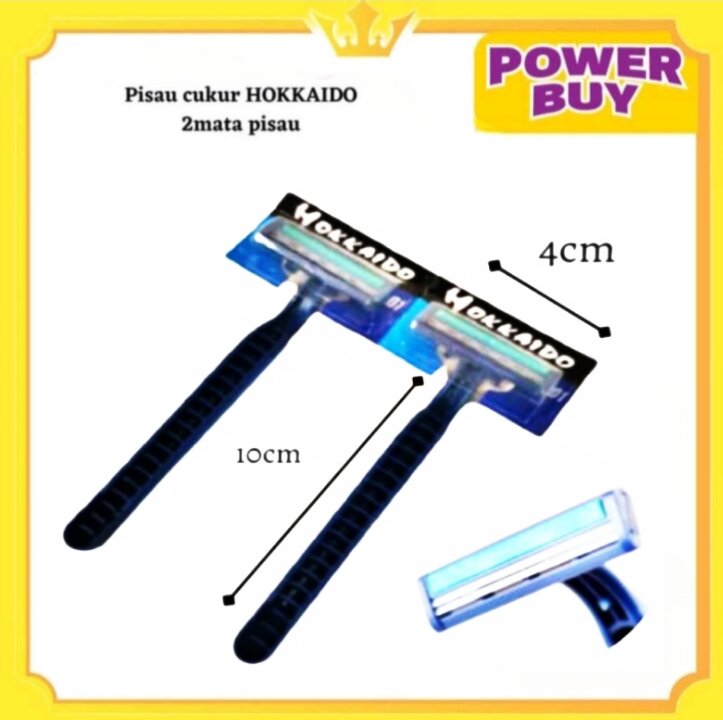 Pisau Cukur Hokkaido 2 mata/2 lapis pisau anti karat | Lazada Indonesia