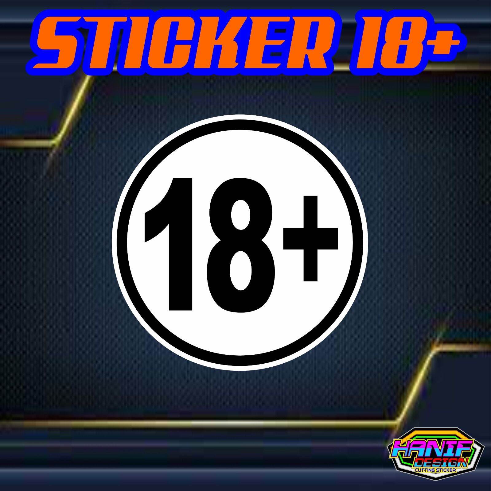 Sticker 18+ Bahan Reflektif // Sticker Khusus Dewasa | Lazada Indonesia