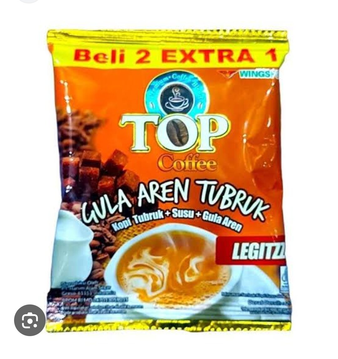 1 dus 180 Pcs Top Gula Aren Tubruk 27gr | kopi + gula + susu | kopi ...