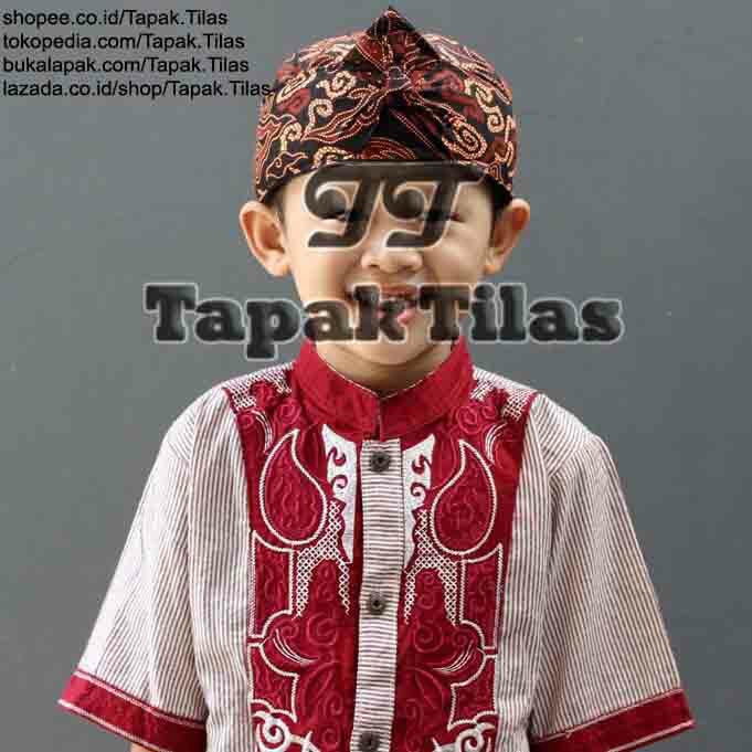 blangkon anak motif batik model sunda - iket anak model sunda batik ...