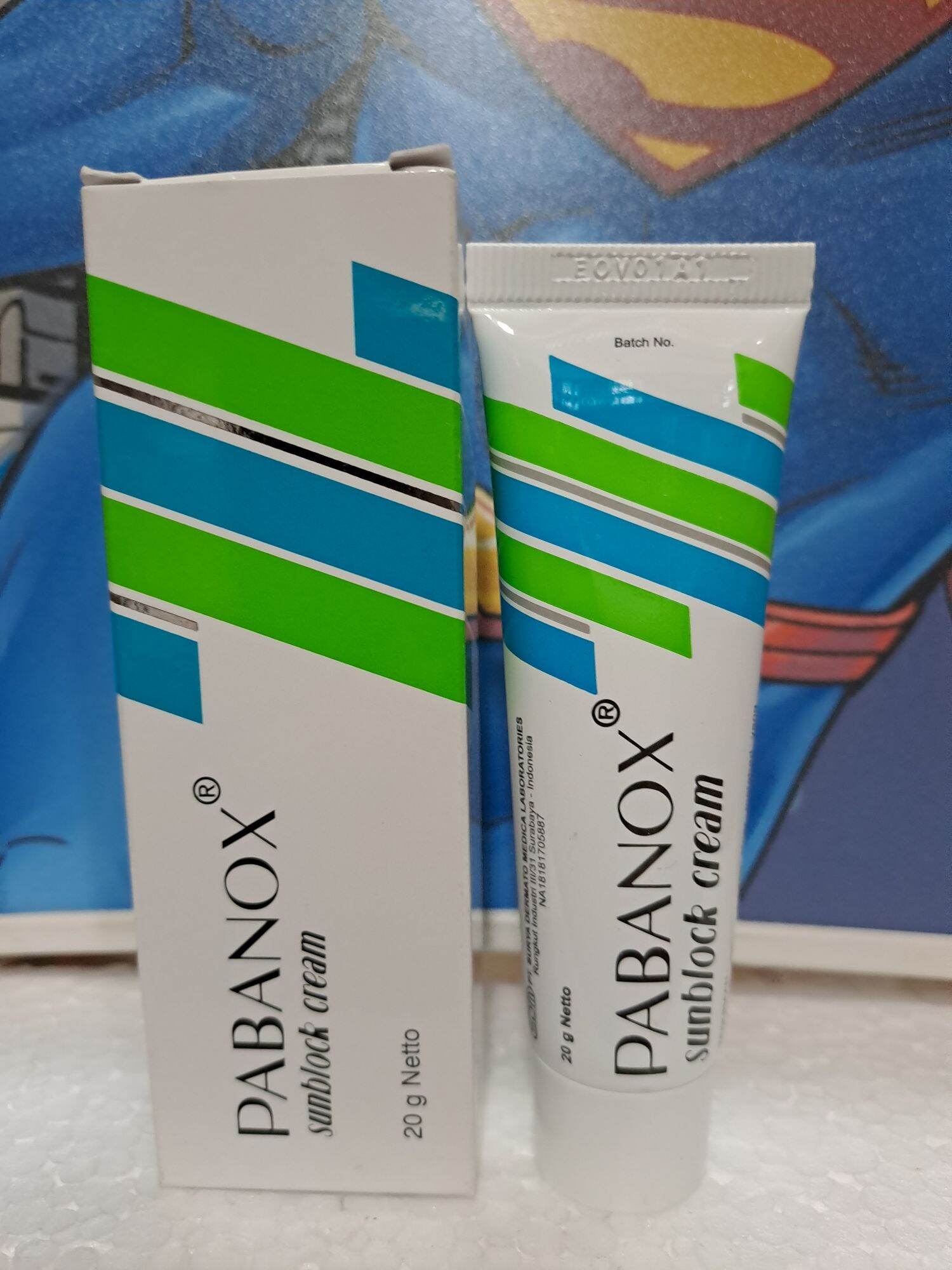 PABANOX SUNBLOCK CREAM 20 gr. melindungi dari sinar matahari mengandung ...