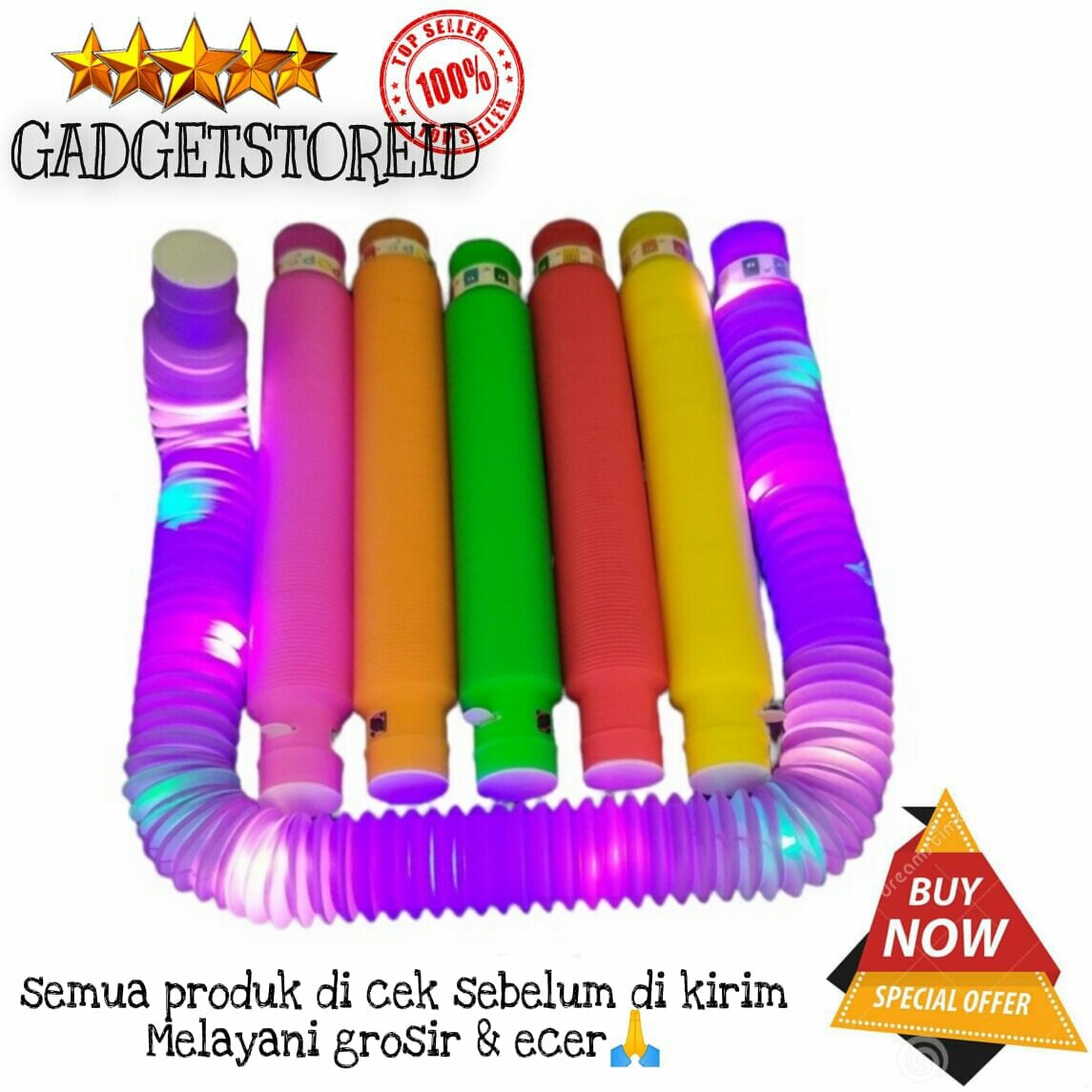 GG - Mainan anak light up pop pipes / mainan anak murah lampu led harga ...