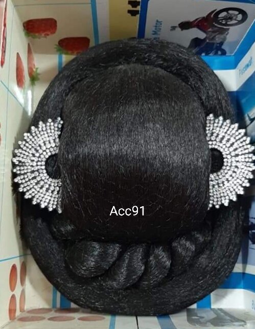 konde Dewi modern model oval dan sepasang tusuk konde model kipas semi ...