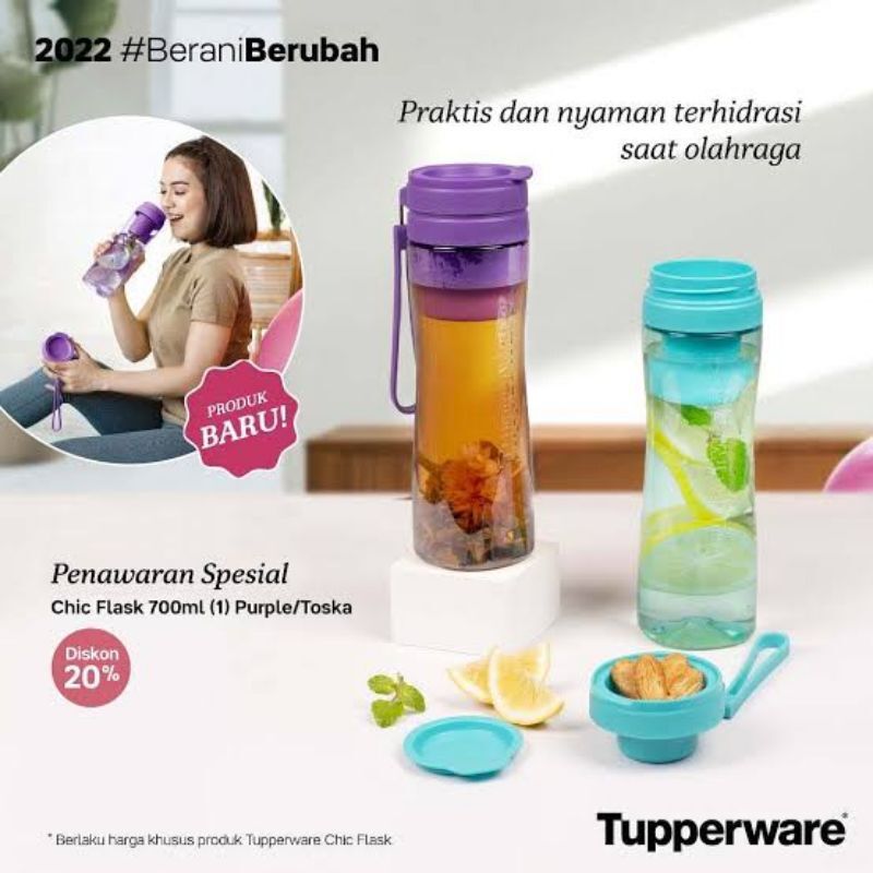 TUPPERWARE H2GO 700ML ORIGINAL | Lazada Indonesia