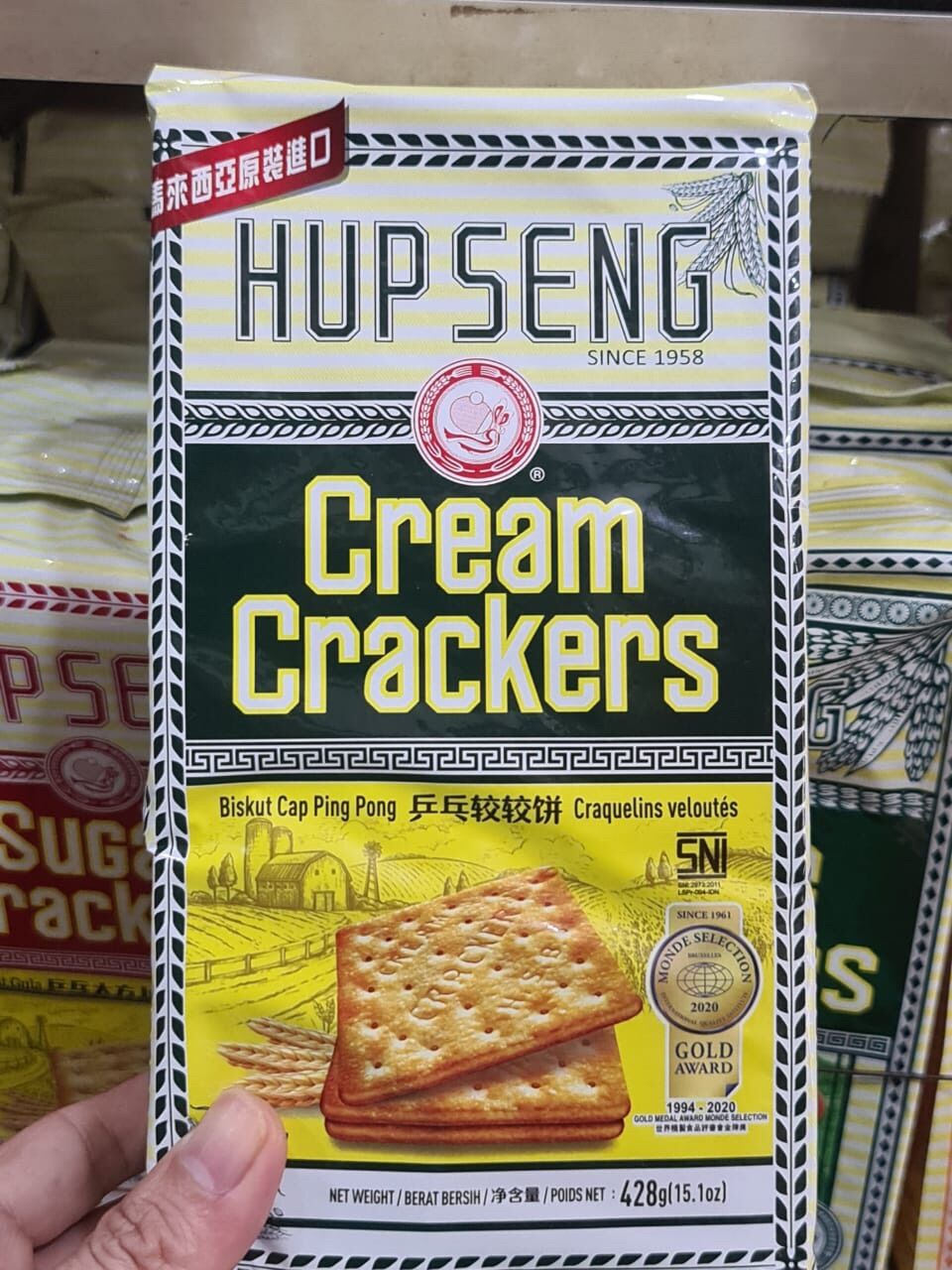 Hup seng cream crackers 428gram/biskuit asin | Lazada Indonesia