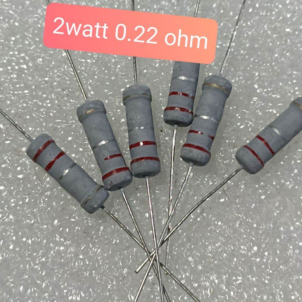 10BUAH RESISTOR 2WATT 0.22 OHM 2W 0.22OHM 2 WATT 0.22 OHM 0,22 OHM ...