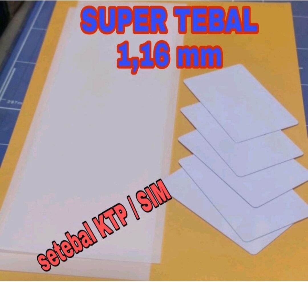 kertas pvc id card super tebal 1,16mm | Lazada Indonesia