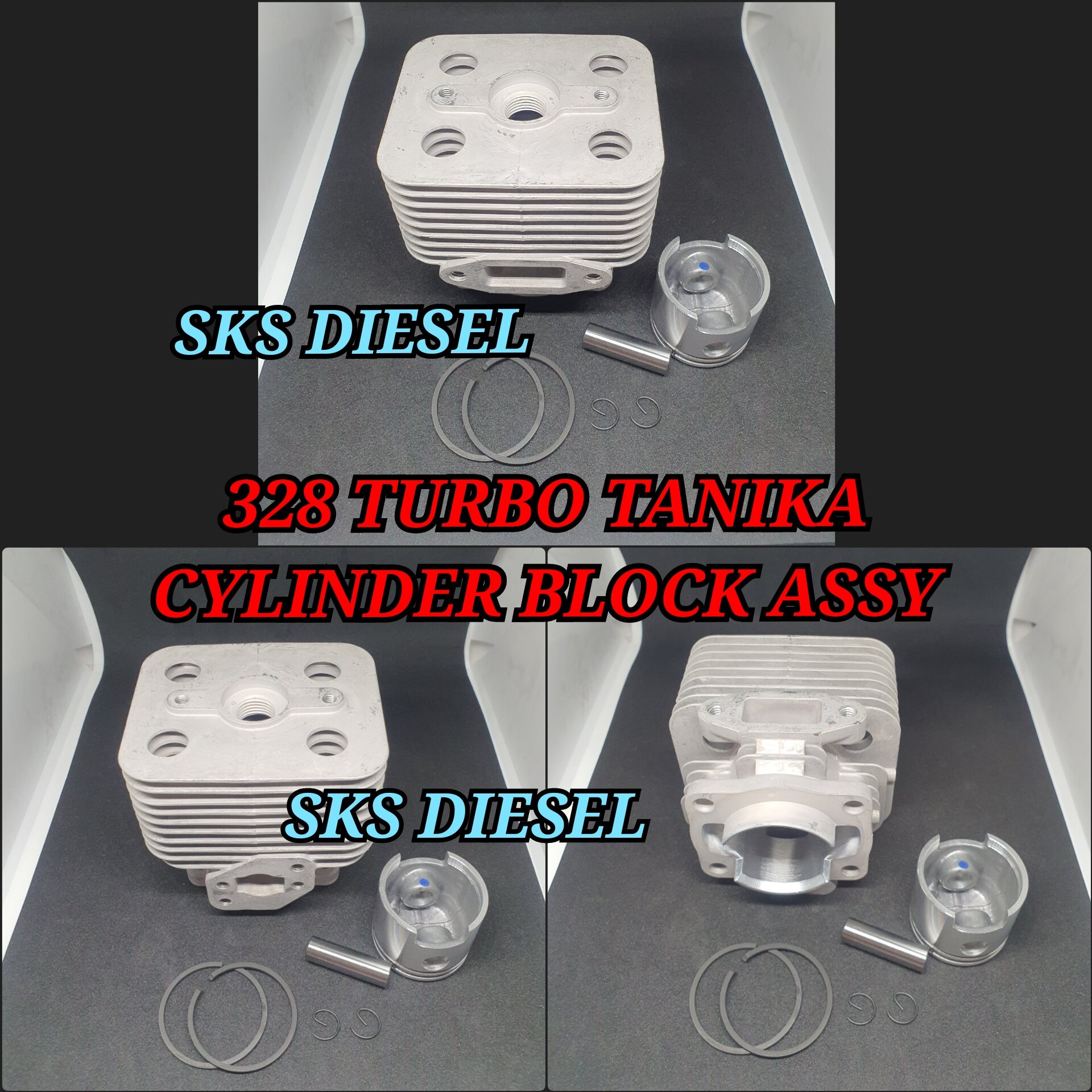 328 TURBO CYLINDER BLOCK ASSY BLOK BORINGAN KOMPLIT MESIN POTONG RUMPUT ...
