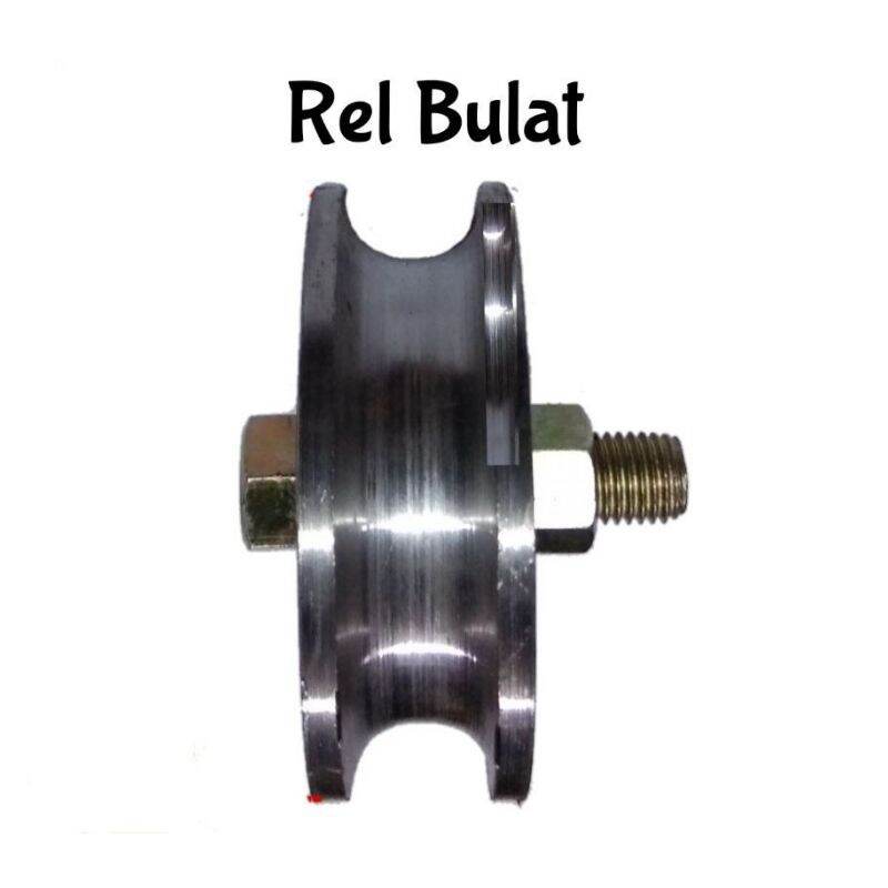 Roda Pagar Besi As Super 10 cm Roda Saja plus Bearing dan Baud | Lazada ...