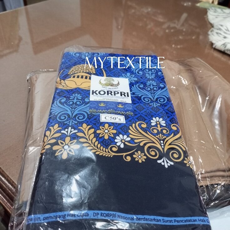 kain batik korpri c50s meteran | Lazada Indonesia