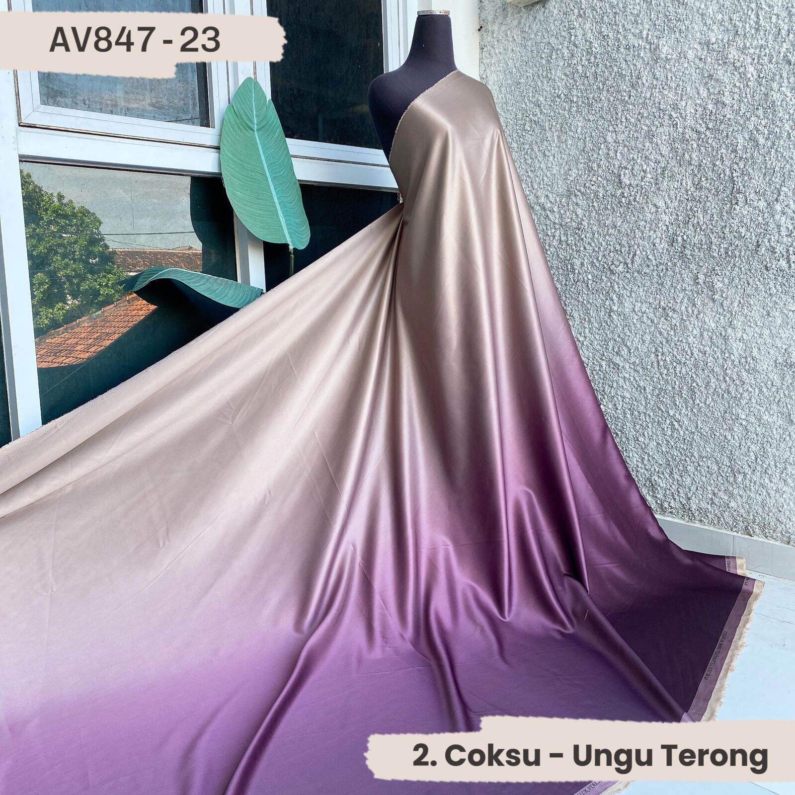 KAIN SATIN PURE SILK | KAIN GRADASI | SATIN DUA WARNA | Lazada Indonesia