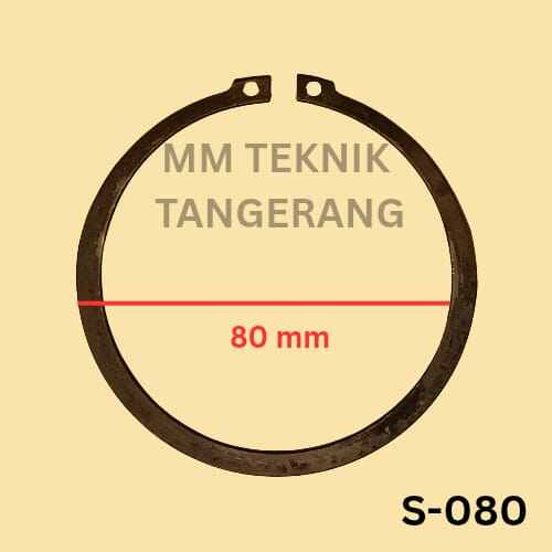 Snapring S80 Snap ring Circlip External Retaining Tipe S 80 Penahan bearing Sparepart S-80 klip ...