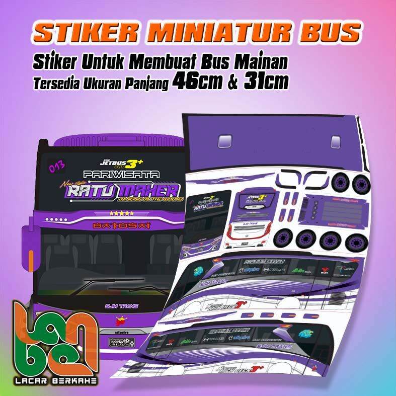 Stiker Miniatur Bus Winspector | Tuan Muda | Ratu Maher | Lazada Indonesia