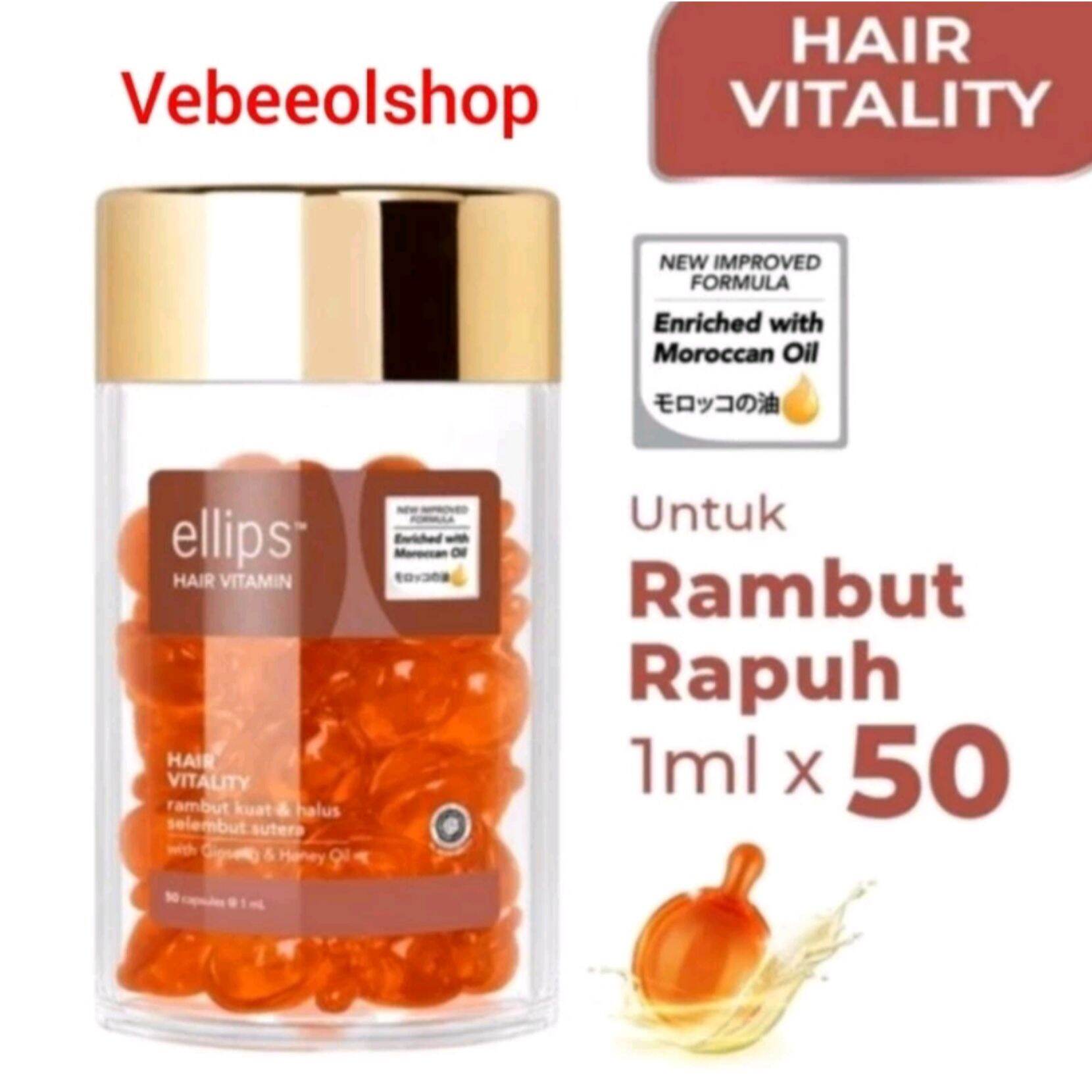 ELLIPS HAIR VITAMIN ISI 50 KEMASAN BOTOL | Lazada Indonesia