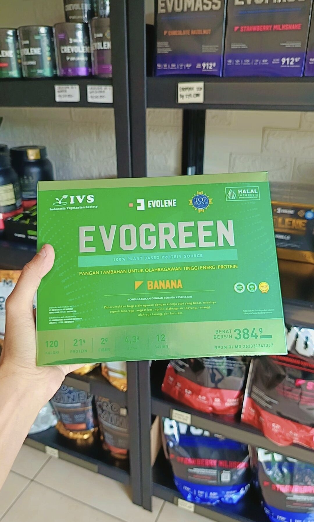 Evolene Evogreen Pisang 12 Sachet - Evogreen Evolene - Suplemen Fitnes ...