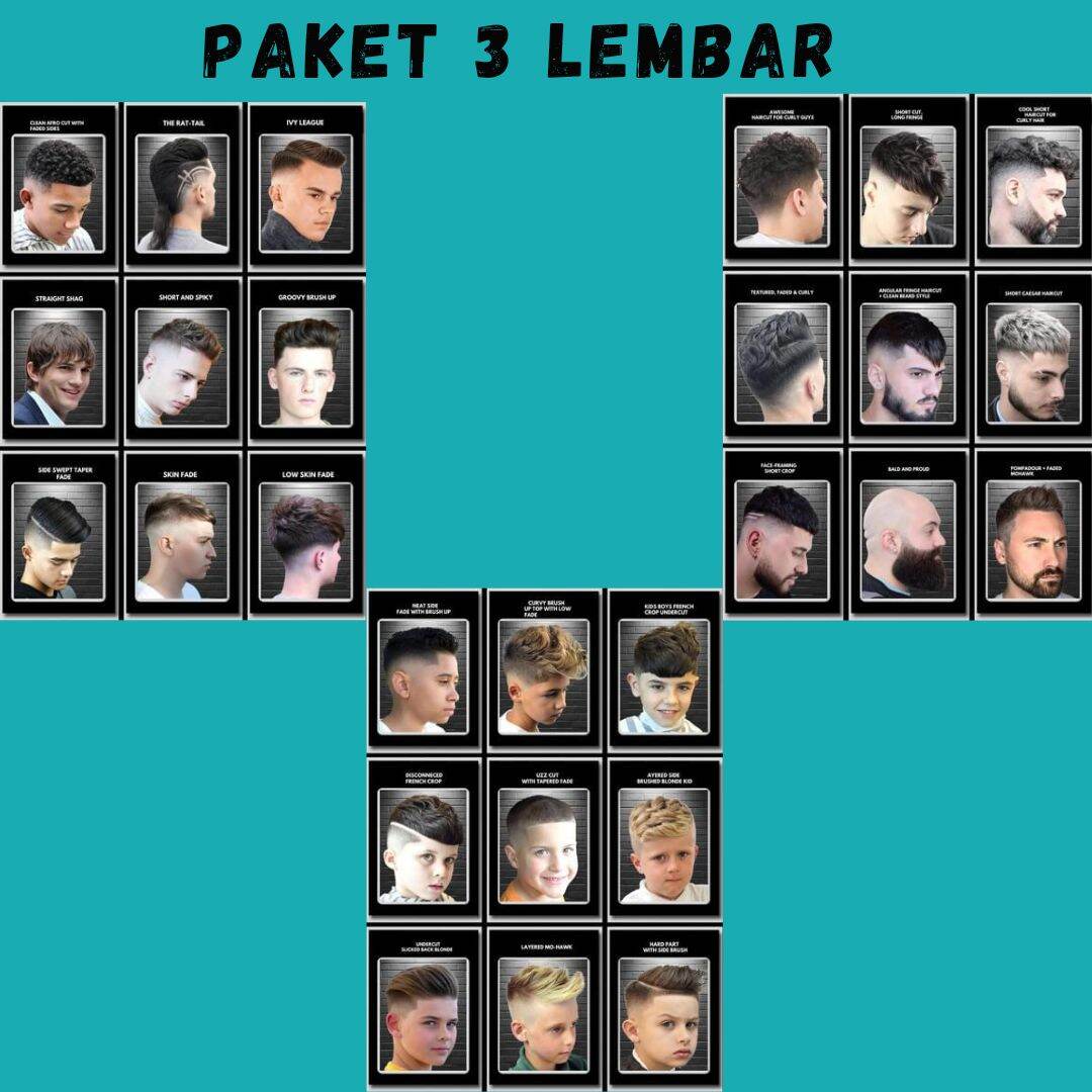 POSTER BARBERSHOP 2023 POSTER PANGKAS RAMBUT 2023 GAMBAR POTONG RAMBUT ...