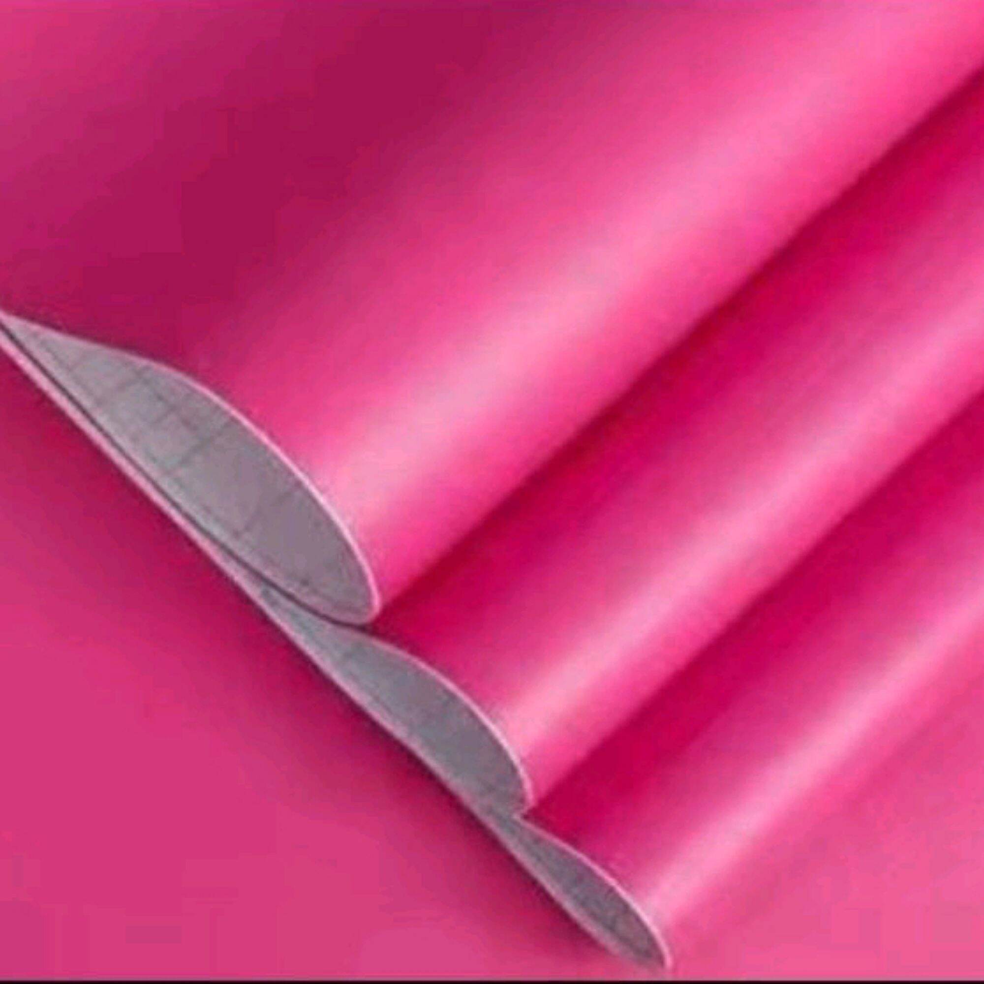 Wallpaper Sticker Dinding Polos Pink Fanta Pink Terang Mewah Elegant ...