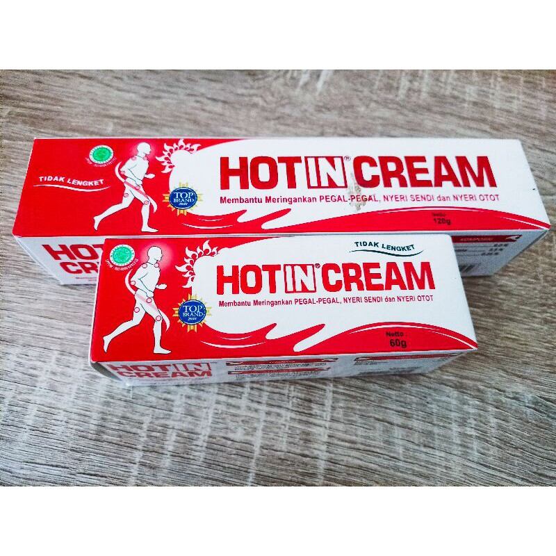 Hot In Cream Nyeri Otot Ukuran Besar 120 gr Kecil 60 gr all varian ...