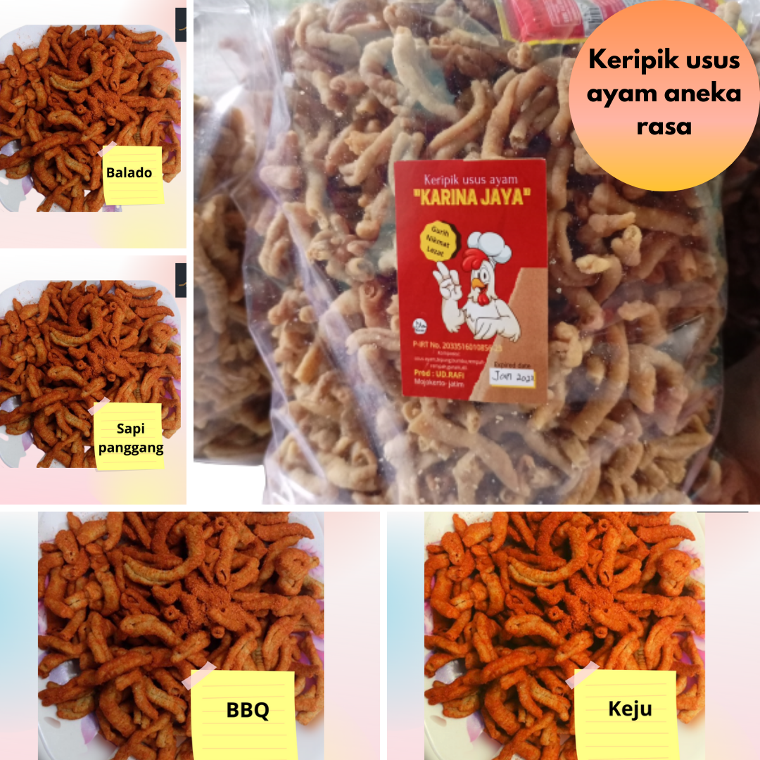 Keripik Usus Ayam 100gr Crispy Kiloan Aneka Rasa Murah | Lazada Indonesia