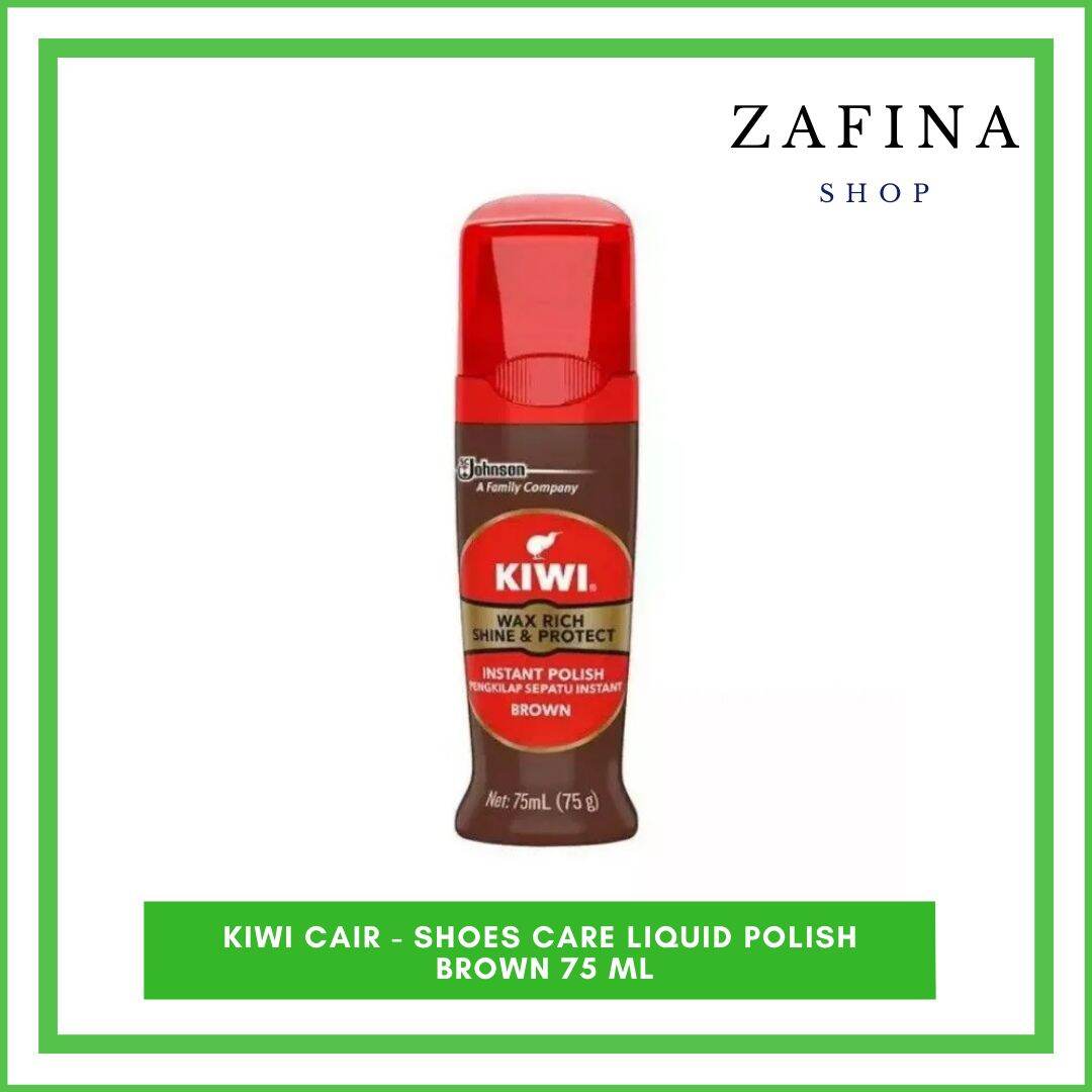 Semir Sepatu Kiwi Cair - Shoes Care Liquid Polish Brown 75 ml ( KHUSUS ...