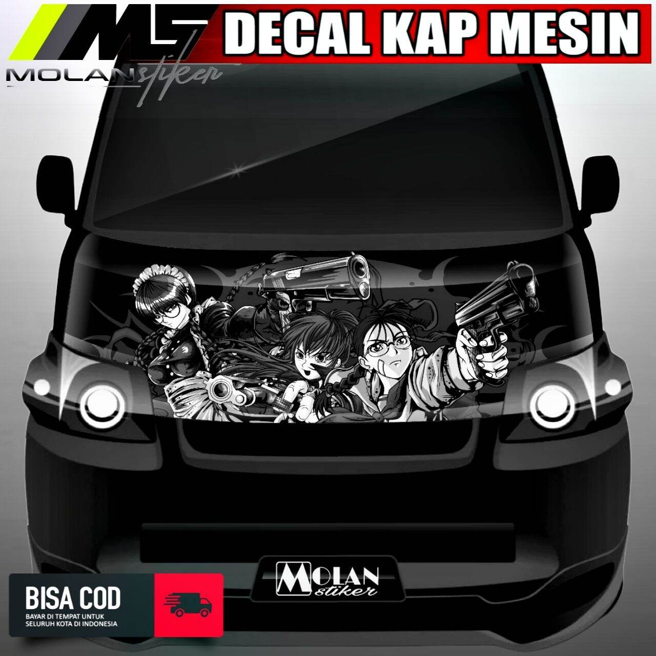 Decal Sticker Striping Variasi Kap/Kabin Granmax & Luxio Decal Kabin ...