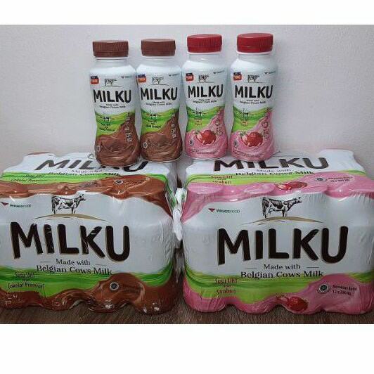 Milku Susu UHT isi 12 pcs 200ml | Lazada Indonesia