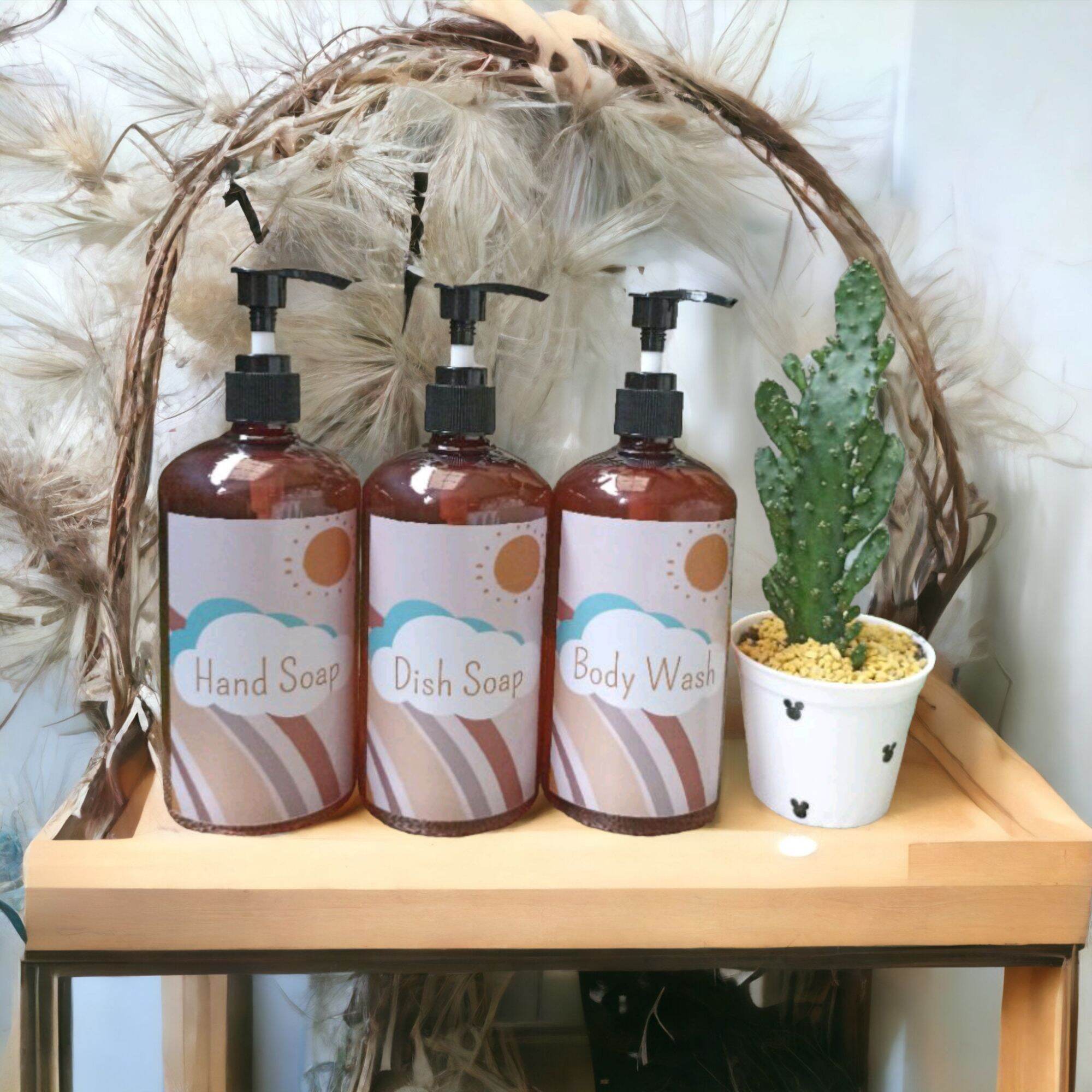 botol pump refill 500ml lucu estetik aesthetic souvenir free custom ...