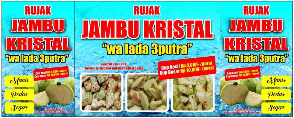 Spanduk Jambu kristal ukuran 300x100 cm | Lazada Indonesia