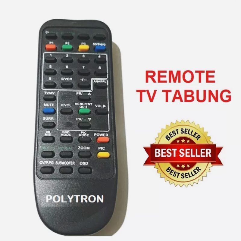 Remote Remot TV Tabung Polytron-Polyvision-Digitec-Bazooke-Nycam-Sumo ...