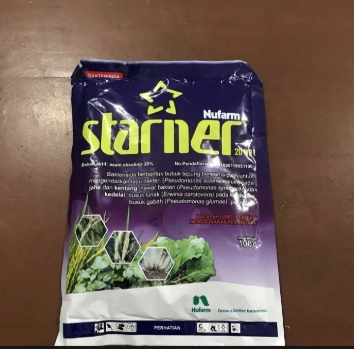 Bakterisida Starner 20 WP 100 Gram, obat layu bakteri kemasan pabrik ...