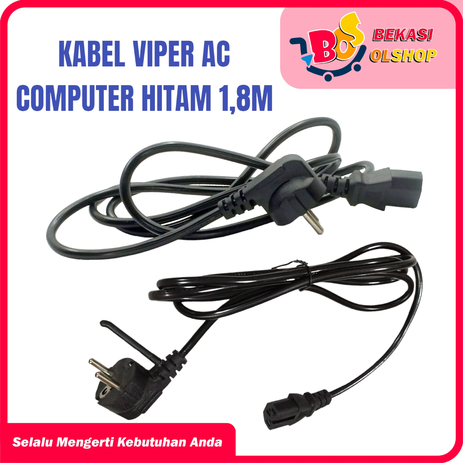 KABEL POWER AC CORD COMPUTER 3 PIN / KABEL CPU KOMPUTER | Lazada Indonesia