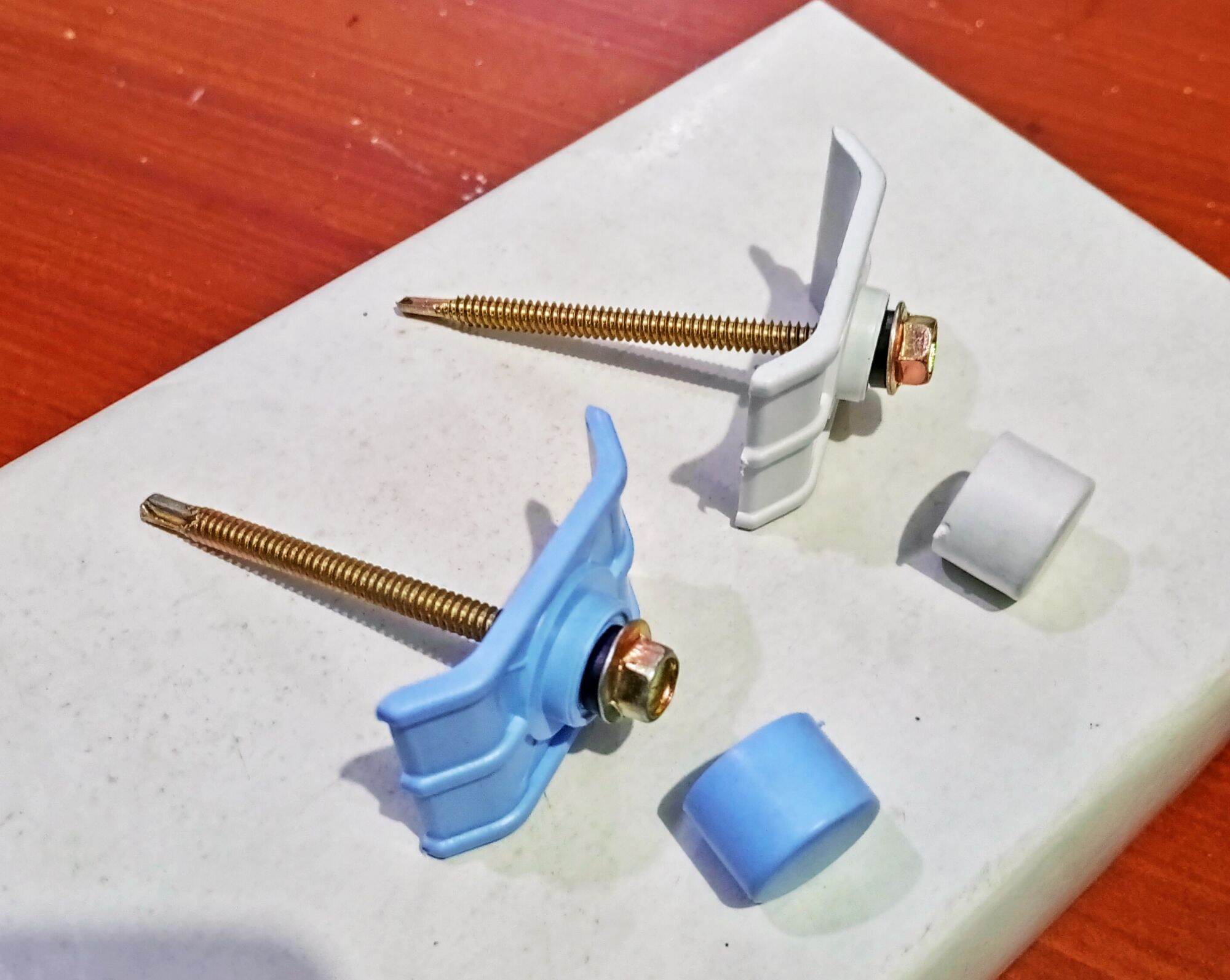 Sekrup Alderon / Roffseal + Baut Alderon Roofing 7 cm ( putih dan biru ...