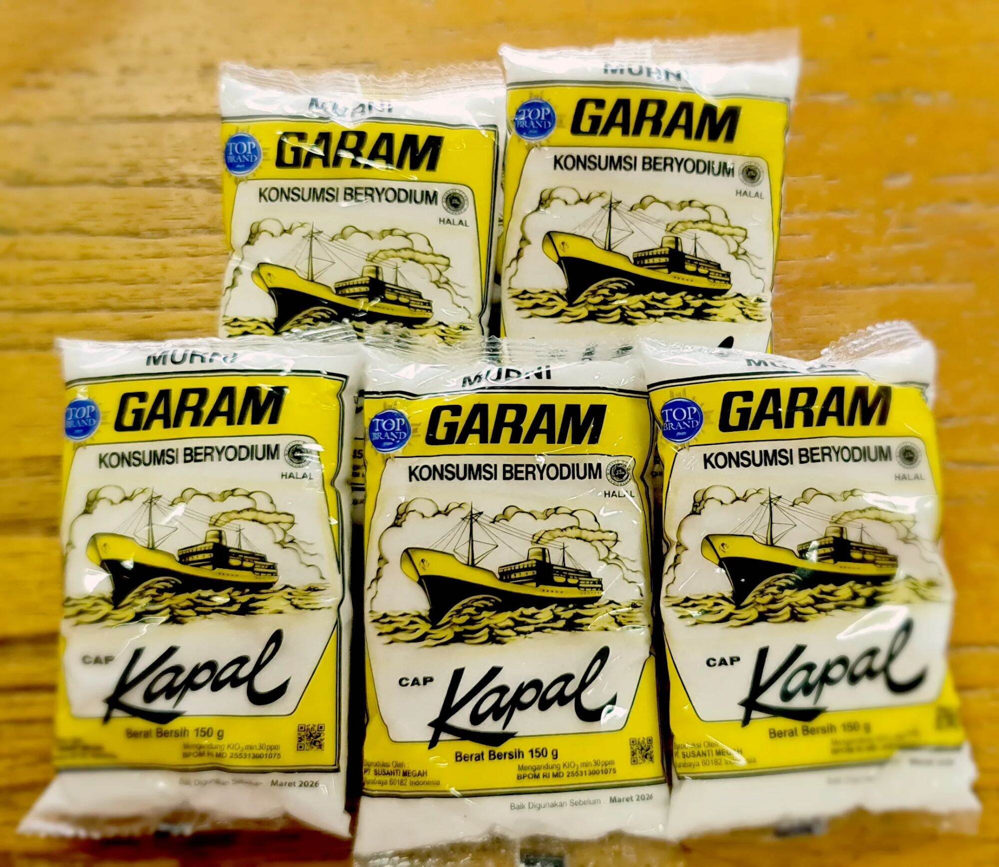 4 bungkus garam cap kapal ( 250gr) | Lazada Indonesia