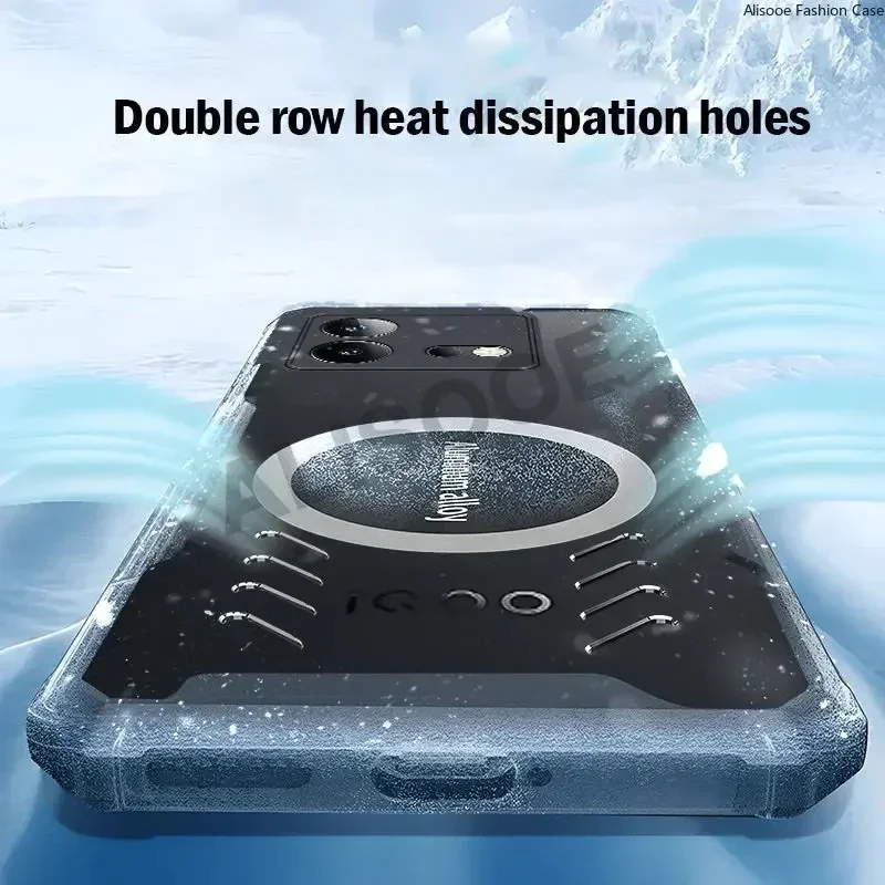 magnetic case IQOO 13 IQOO Z9X iqoo 12 premium case cooling ventilation ...