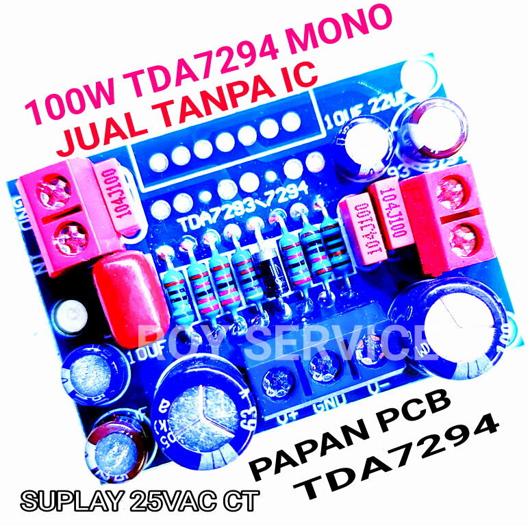 Kit Driver TDA7294 100W Mono tanpa IC / Kit Power Driver Amplifer TDA7294 Mono Tanpa IC | Lazada ...