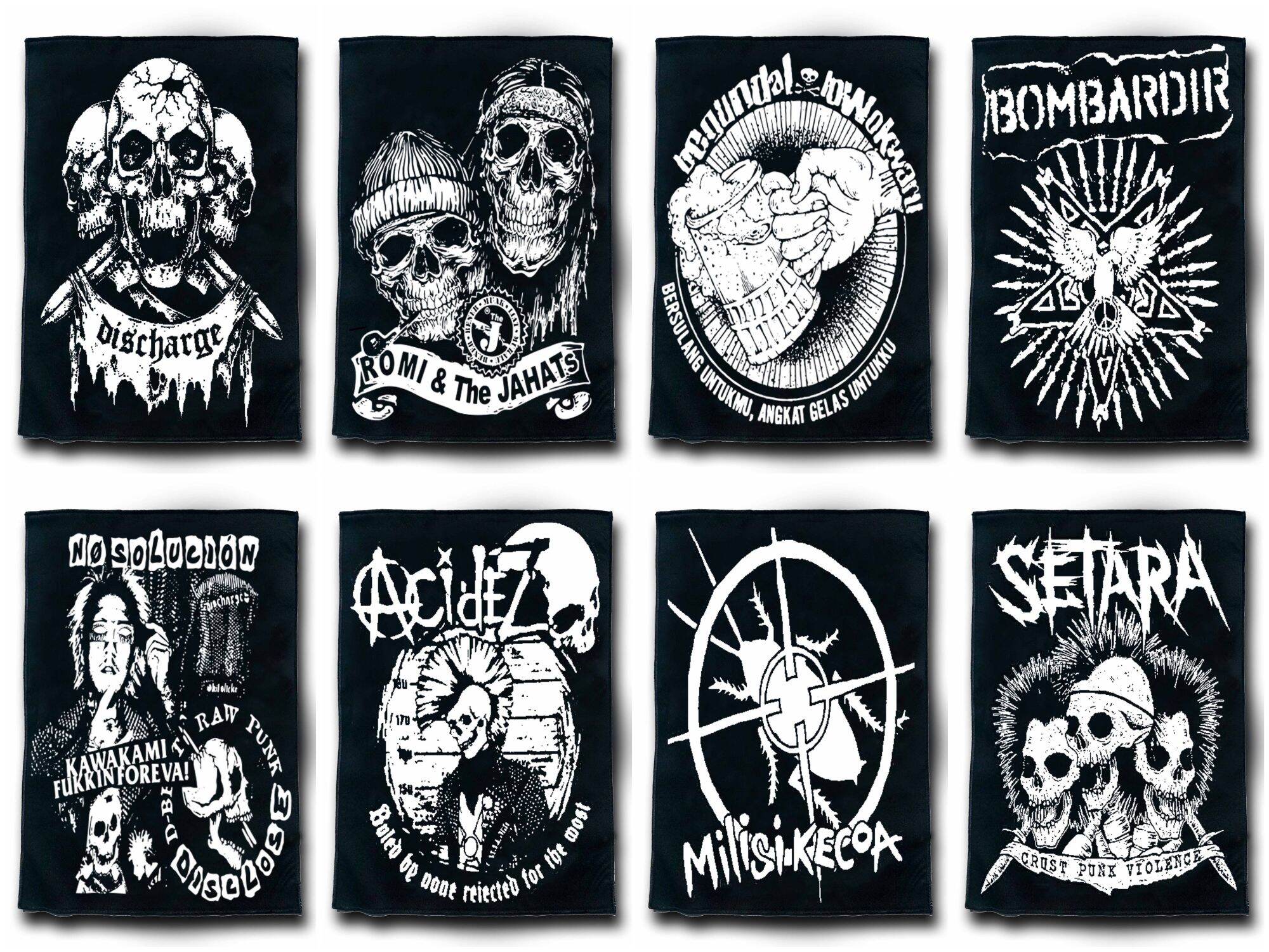 cod emblem band punk dan metal,emblem patch,emlem kotak,emblem musik ...
