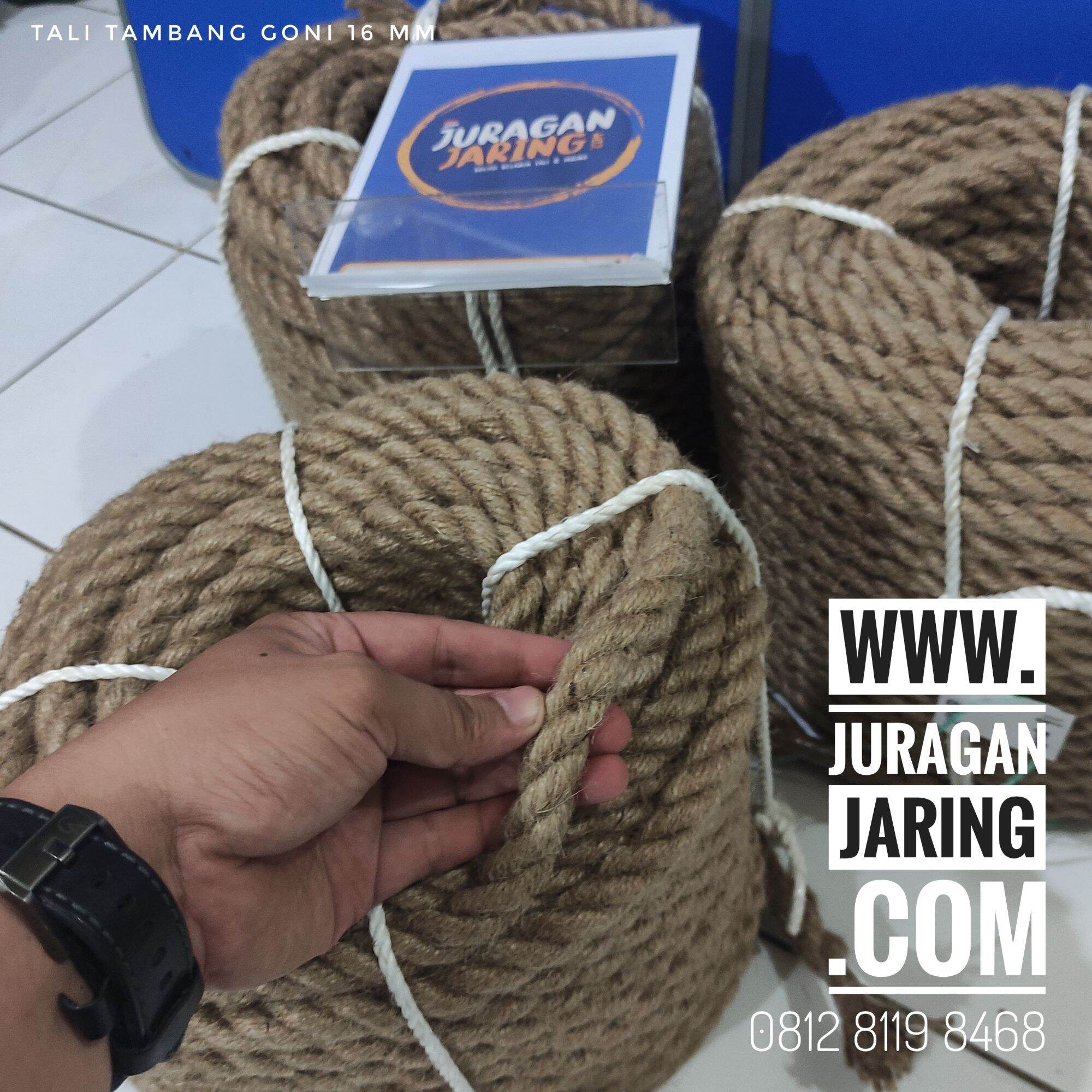 Tali Tambang Goni manila Dadung ukuran 16 mm panjang 60 meter untuk ...