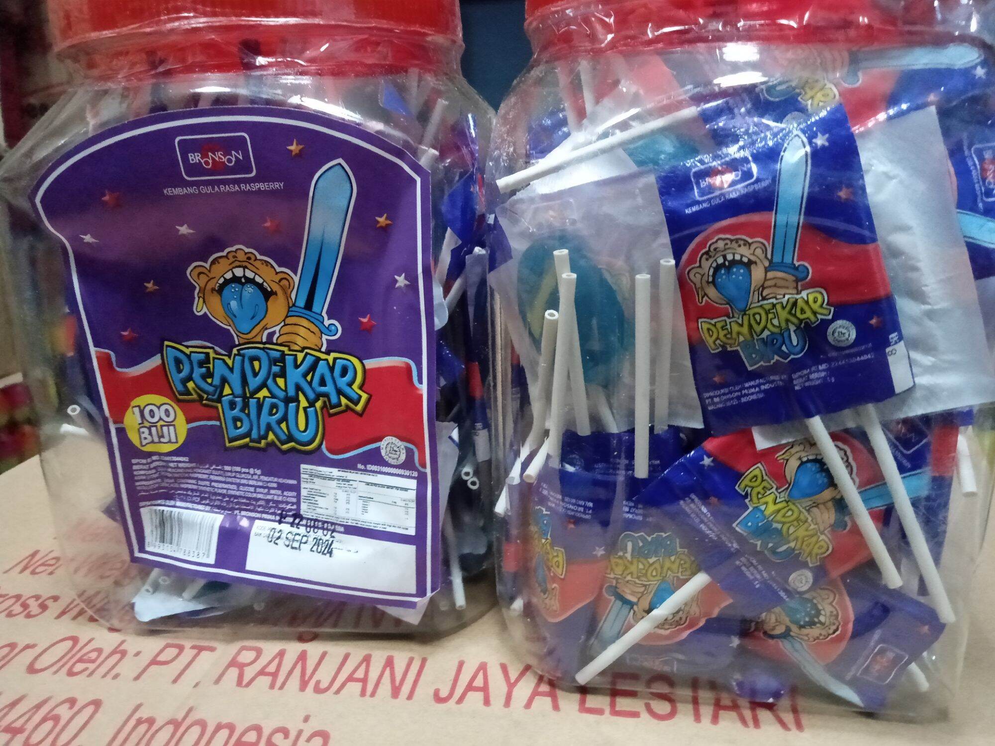 permen anak Warung Rasa pendekar biru 100pcs | Lazada Indonesia