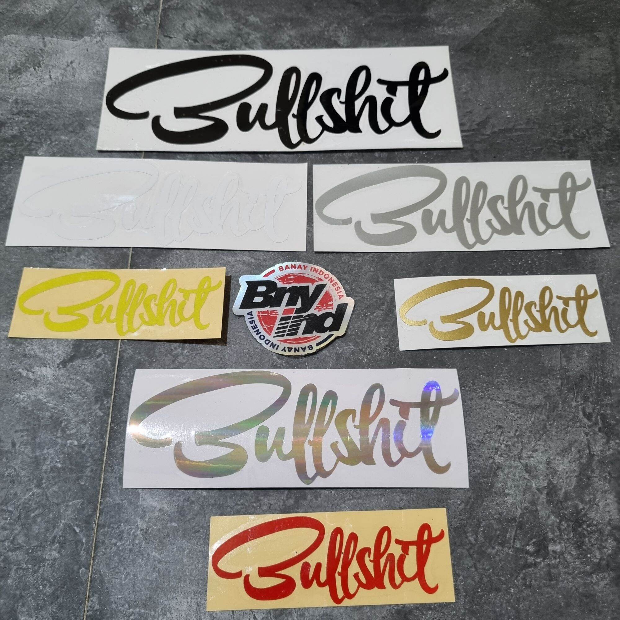 STICKER STIKER BULSHIT CUTTING | Lazada Indonesia