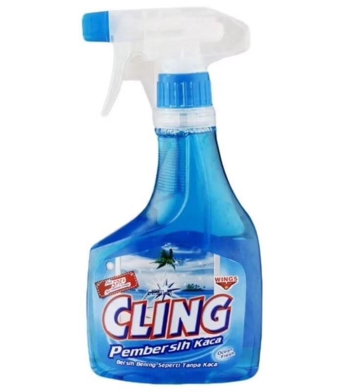 CLING Pembersih Kaca Ocean Fresh 440ml - Botol Cairan Pembersih Kaca ...