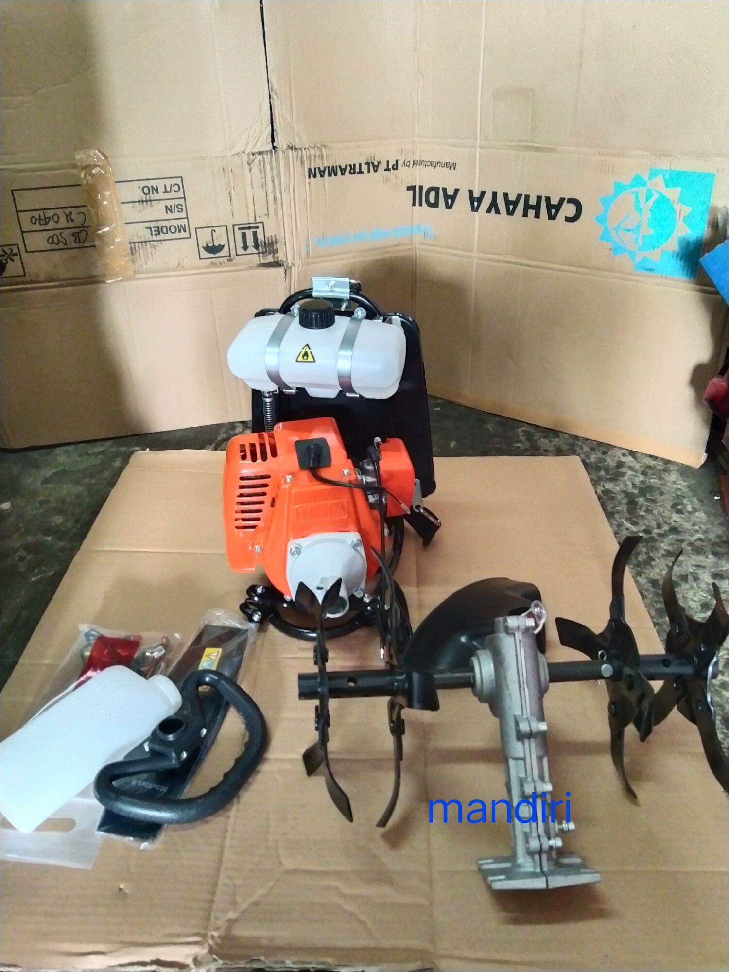 paket mesin potong rumput 2 tak dan alat bajak tanah | Lazada Indonesia