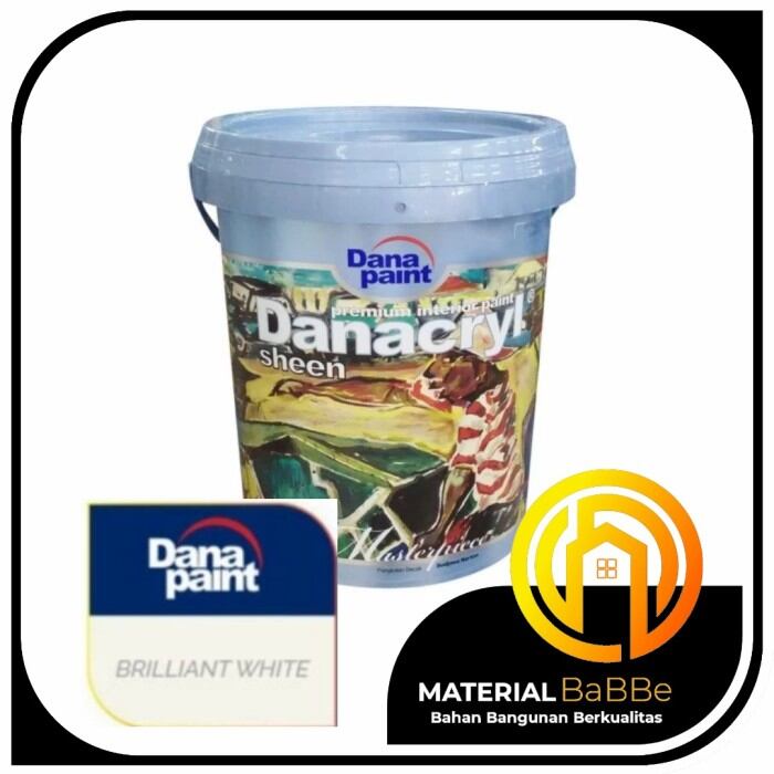 Danapaint Danacryl Brilliant White Sheen 2,5 Liter | Cat Dinding Dalam ...