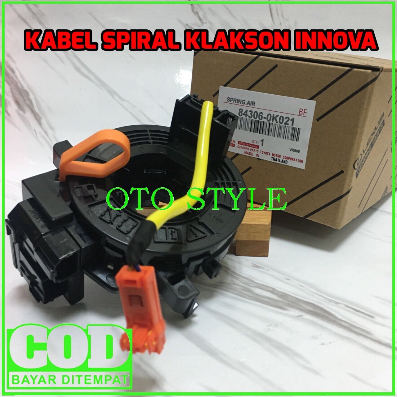 KABEL SPIRAL KLAKSON INNOVA - CABLE SPIRAL - CABLE SUB ASSY TOYOTA ...