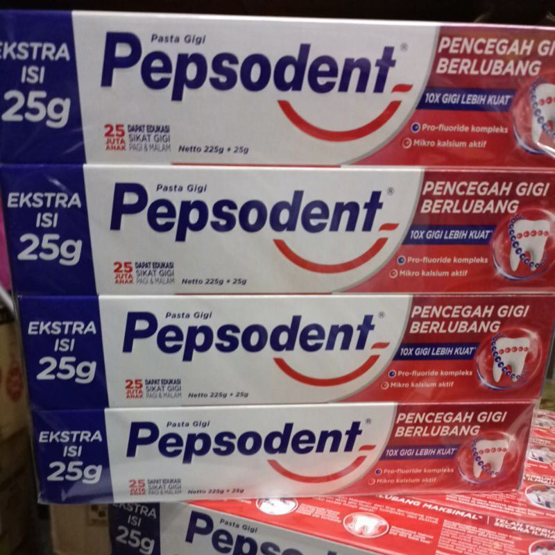 Pepsodent 225gr + Ekstra 25gr Exp 2024 | Lazada Indonesia