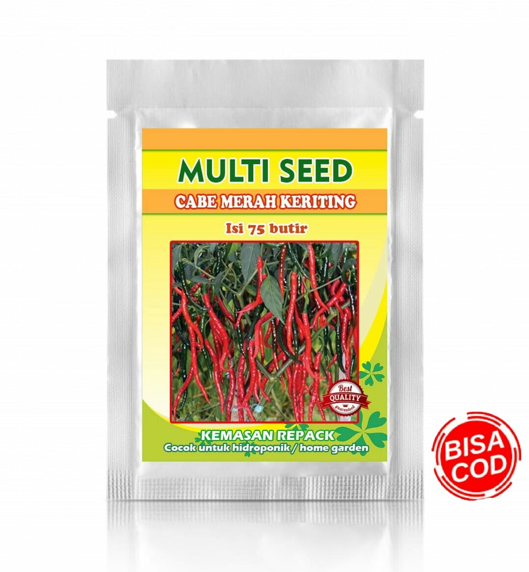 Isi 75 Butir Benih Bibit Cabe Merah Keriting Kemasan Repack - Bibit ...