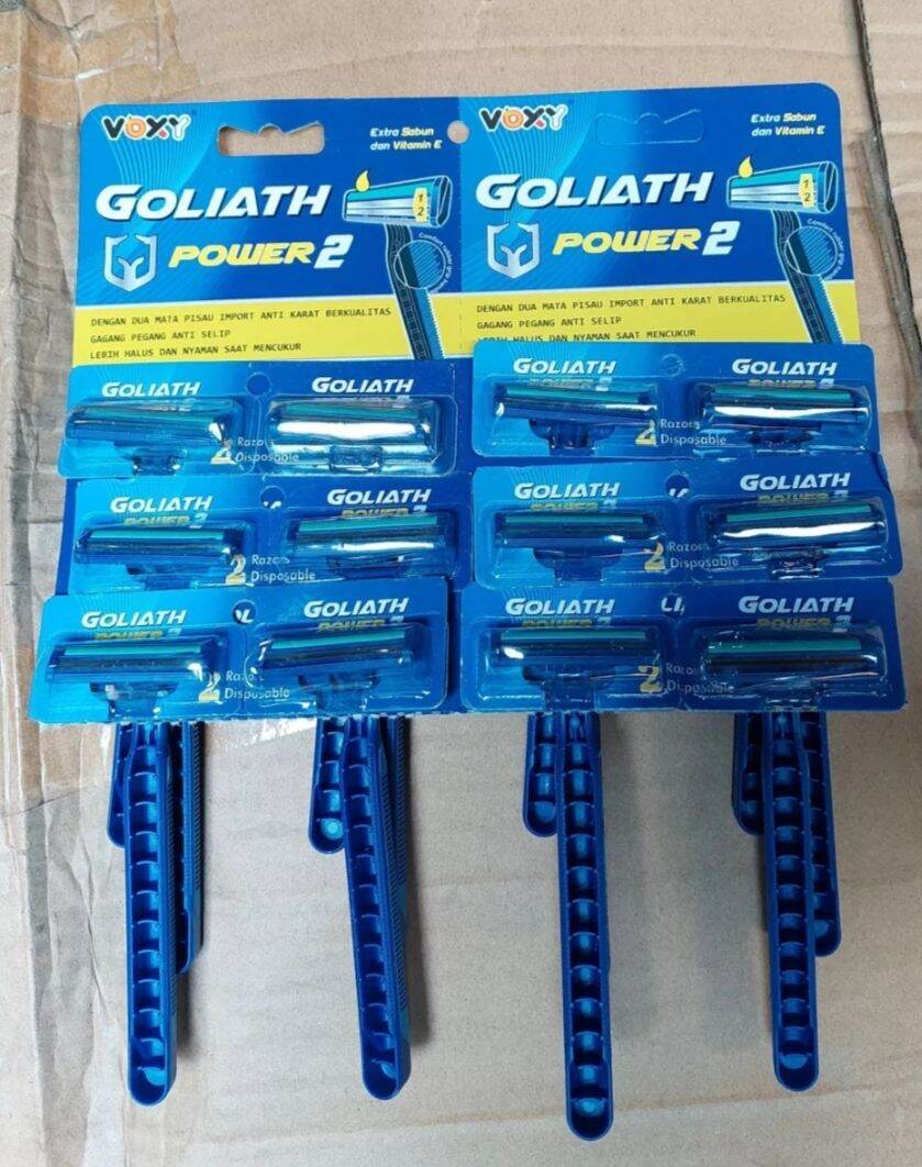 Pisau Cukur Birucukuran Kumis 2 Mata Pisau Goliath Isi 1 Pcs3pcs6 Pcs And12 Pcs Lazada Indonesia
