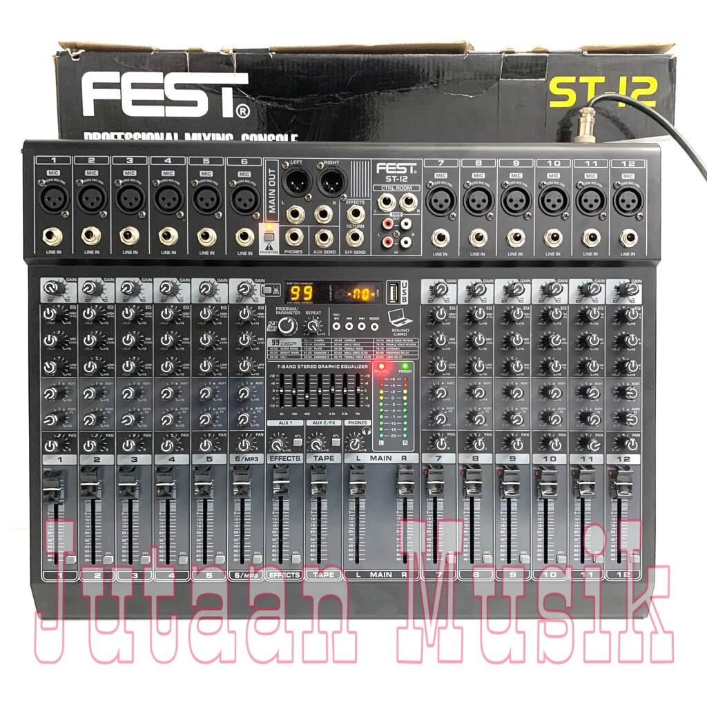 MIXER FEST ST12 ORIGINAL Fest st 12 channel bisa cod | Lazada Indonesia