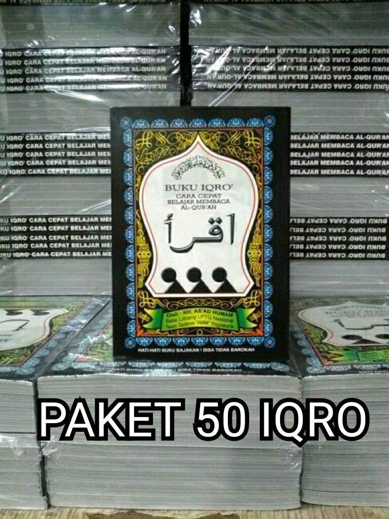 Buku Iqro Hitam Besar isi 10 pcs Kertas CD/Buram (21×15cm) | Lazada ...