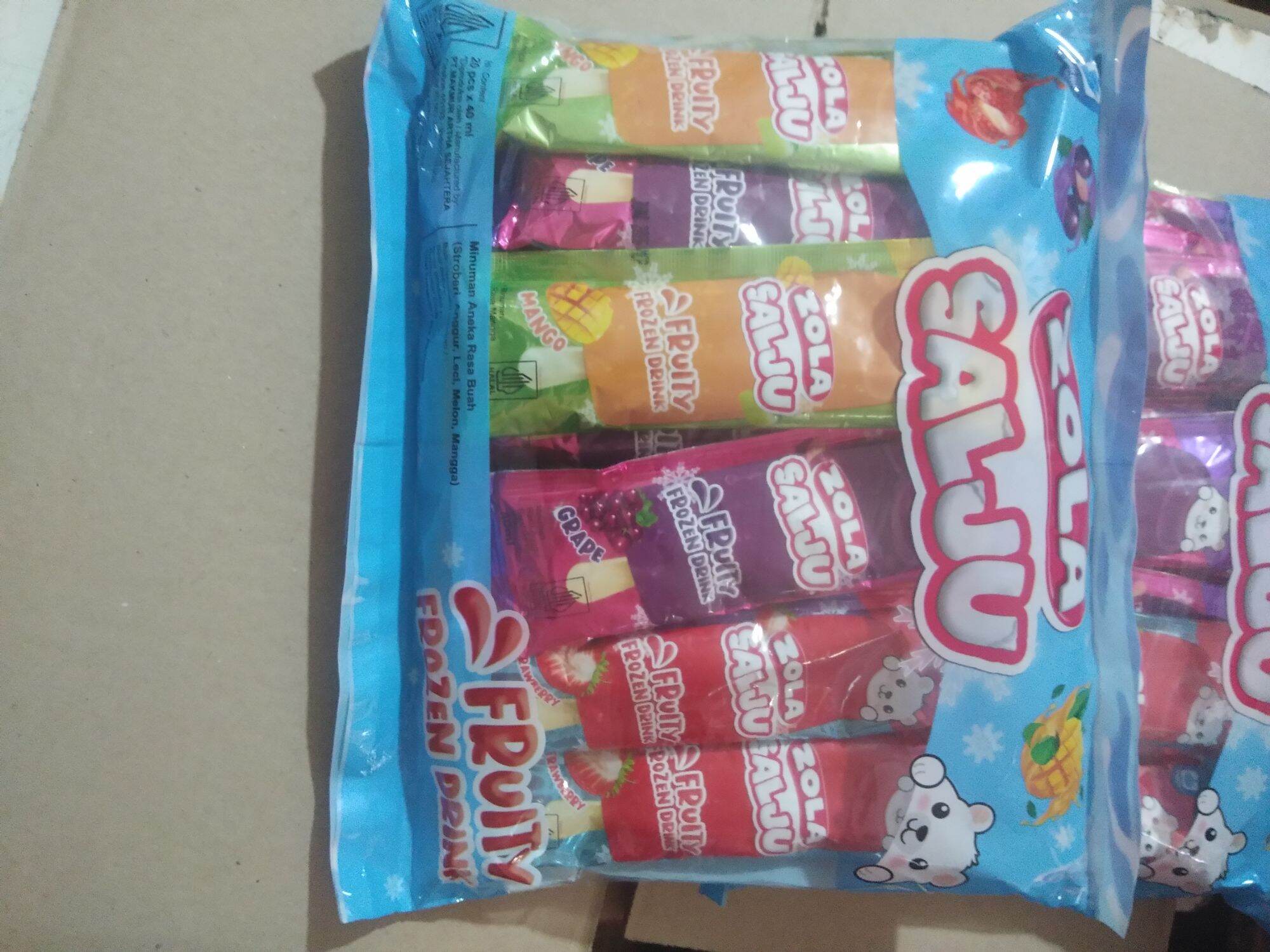 ZOLA SALJU FRUITY FROZEN DRINK ANEKA RASA BUAH ANGGUR, LECI, MELON ...